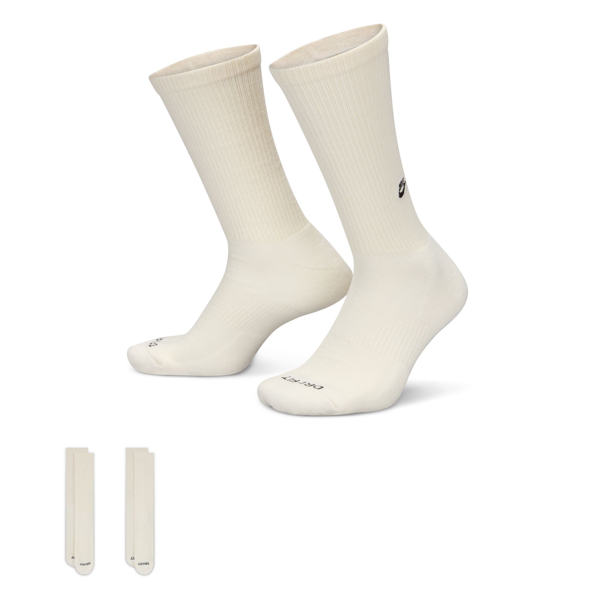NIKE EVERYDAY CUSHIONED SOCK FZ3073-133 - SAIL/BLACK – Dipt® Kicks